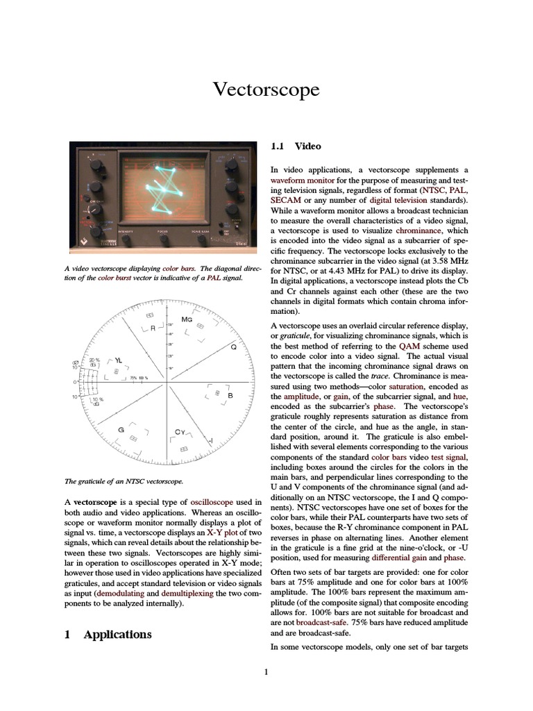 Vector Scope | PDF | Electronics | Electronic Engineering