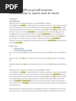 Vealey's Sports Confidence Model Explained | PDF | Metaphysics Of Mind ...