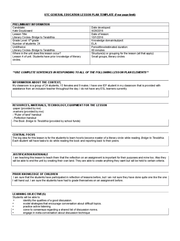 Use Complete Sentences in Responding To All of The Following Lesson ...