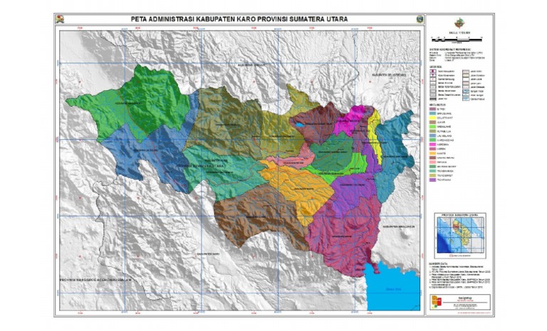 Peta Administratif Kabupaten Karo | PDF