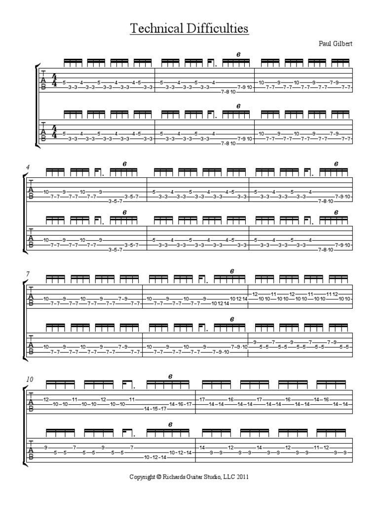 Technical Difficulties: Paul Gilbert | PDF