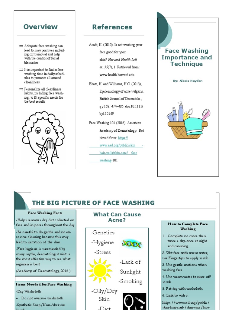 Essential Face Washing Techniques | PDF | Social Science | Wellness