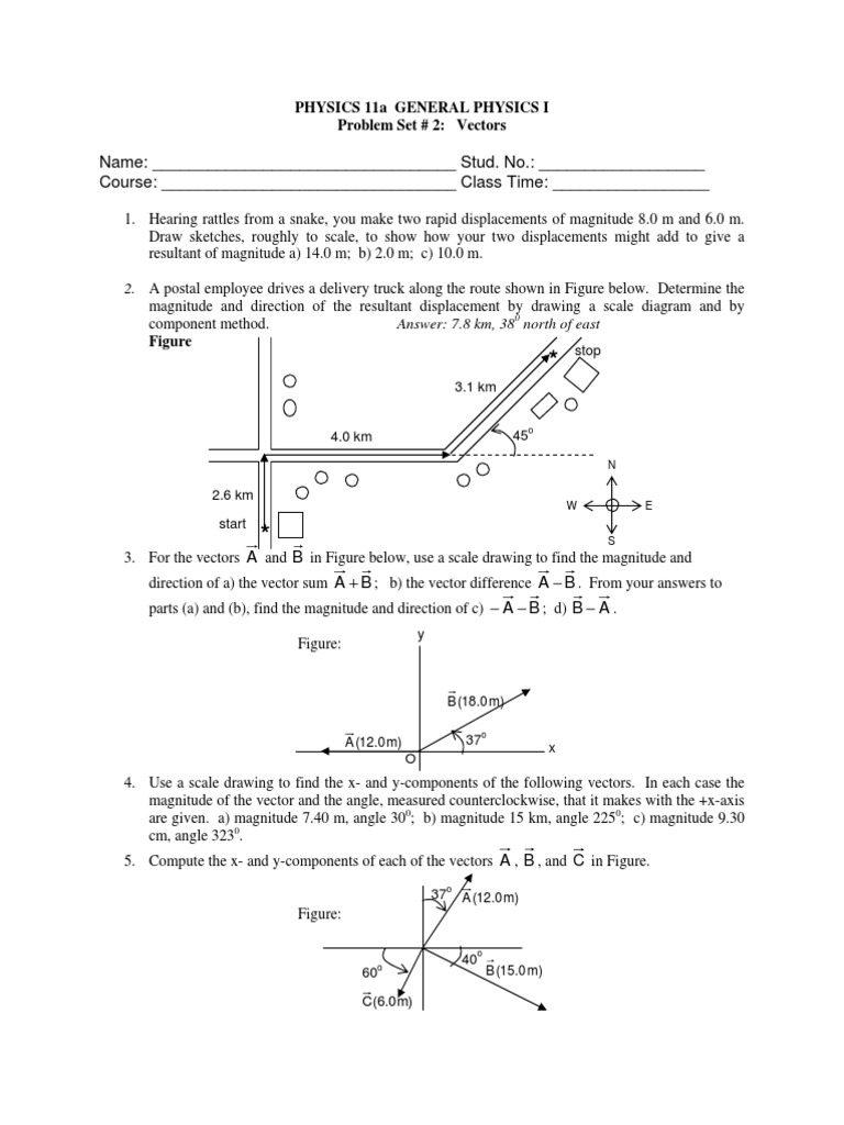 Phys 11a Problem Set 2 | PDF | Euclidean Vector | Acceleration