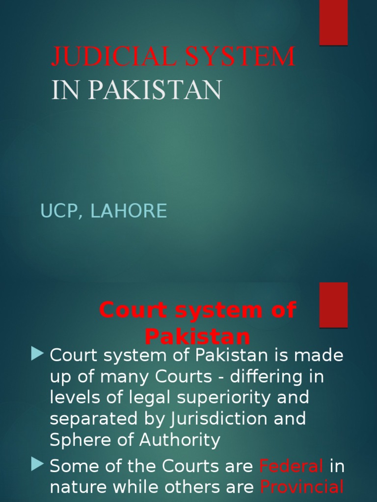 An Overview of Pakistan's Judicial System: A Summary of the Court ...