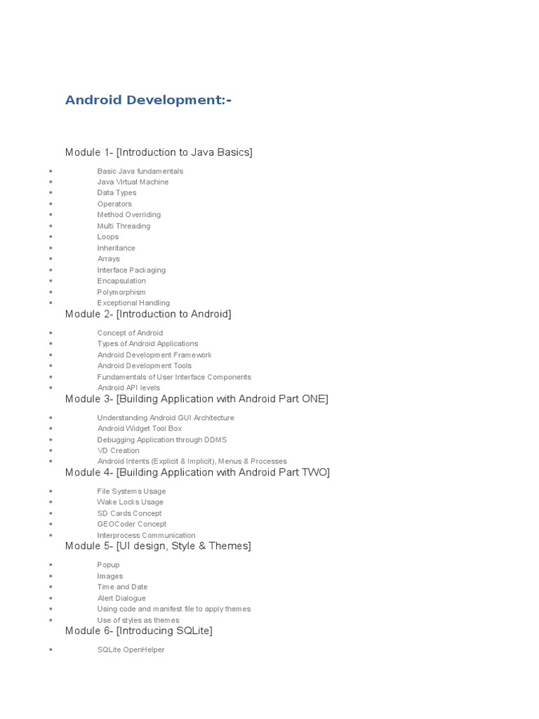 Android Development Pdf