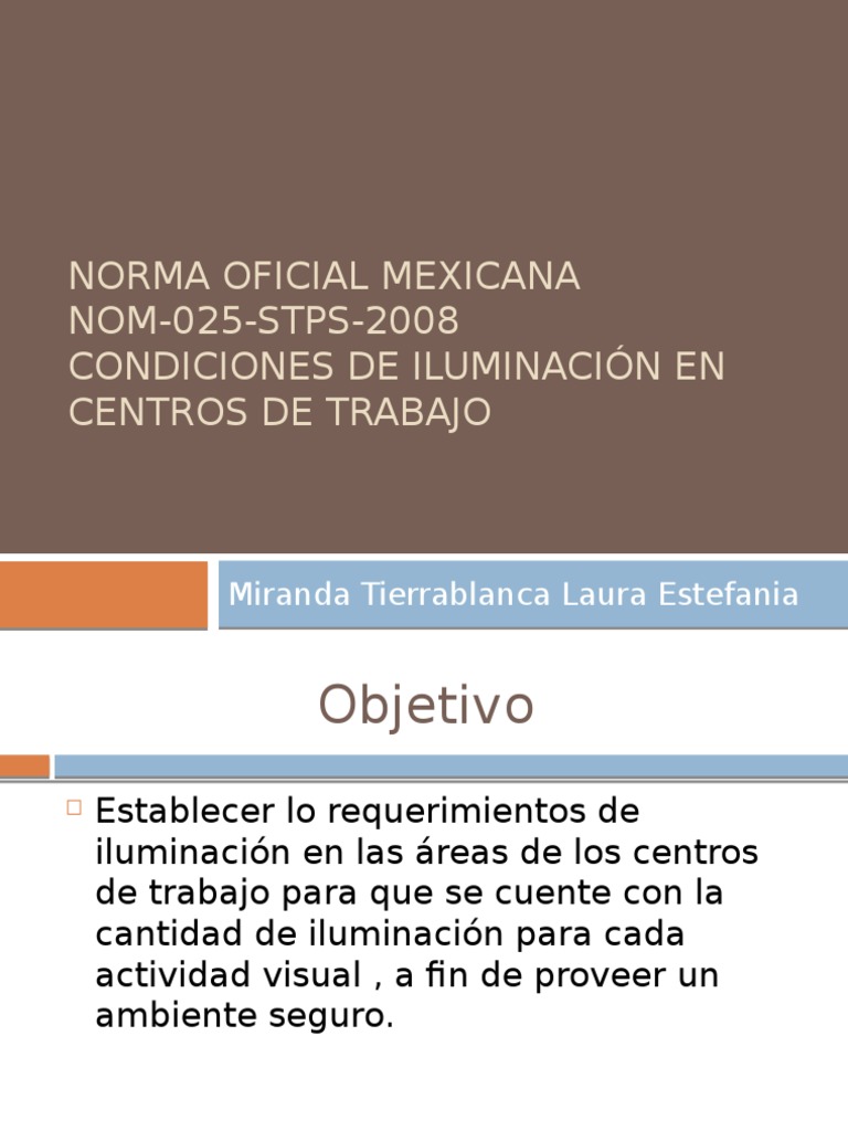 Nom Stps 025 | Descargar gratis PDF | Encendiendo | Metrología