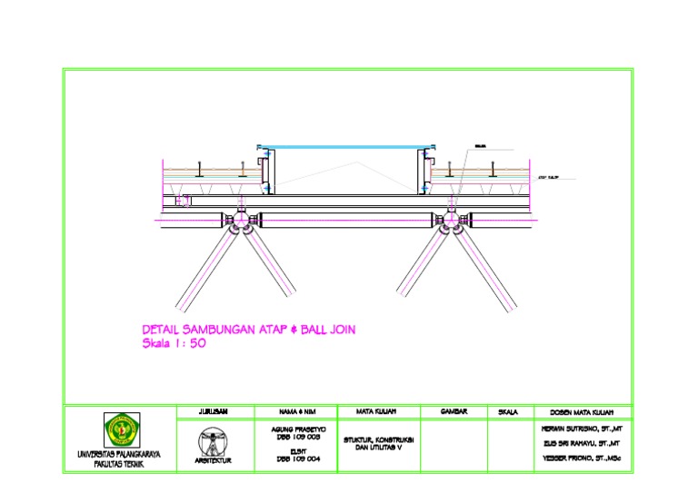 Detail Sambungan Atap & Ball Joint | PDF
