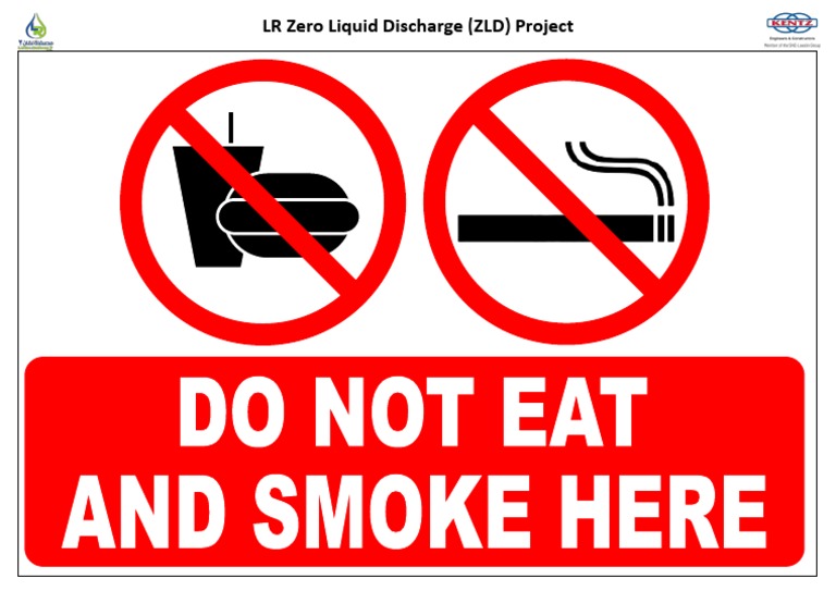Prohibited - Do Not Eat and Smoke Here | PDF