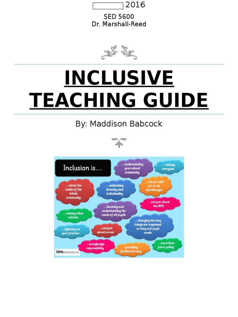 Inclusive Teaching Strategies Guide | PDF | Special Education ...