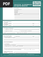 Formulario de Reembolso BMI Individual | PDF | Medicina | Cuidado de la ...