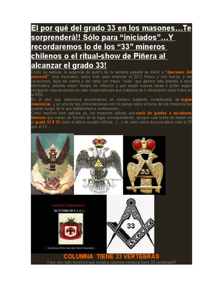 Significado Grado 33 Masoneria | Kundalini | Religión y creencia
