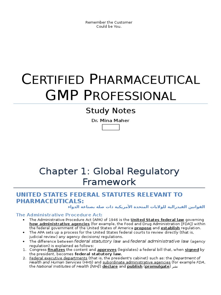 Global Regulatory Framework | Download Free PDF | Food And Drug ...