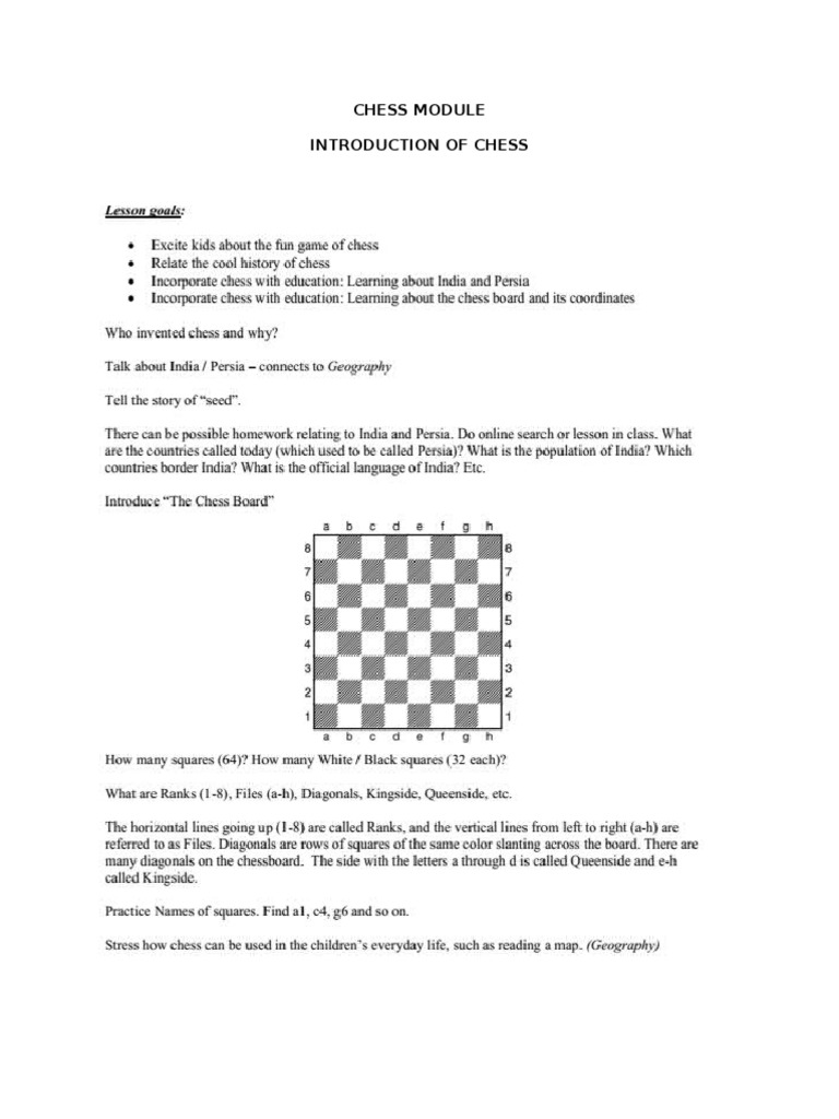 Module 1-Chess Introduction | PDF