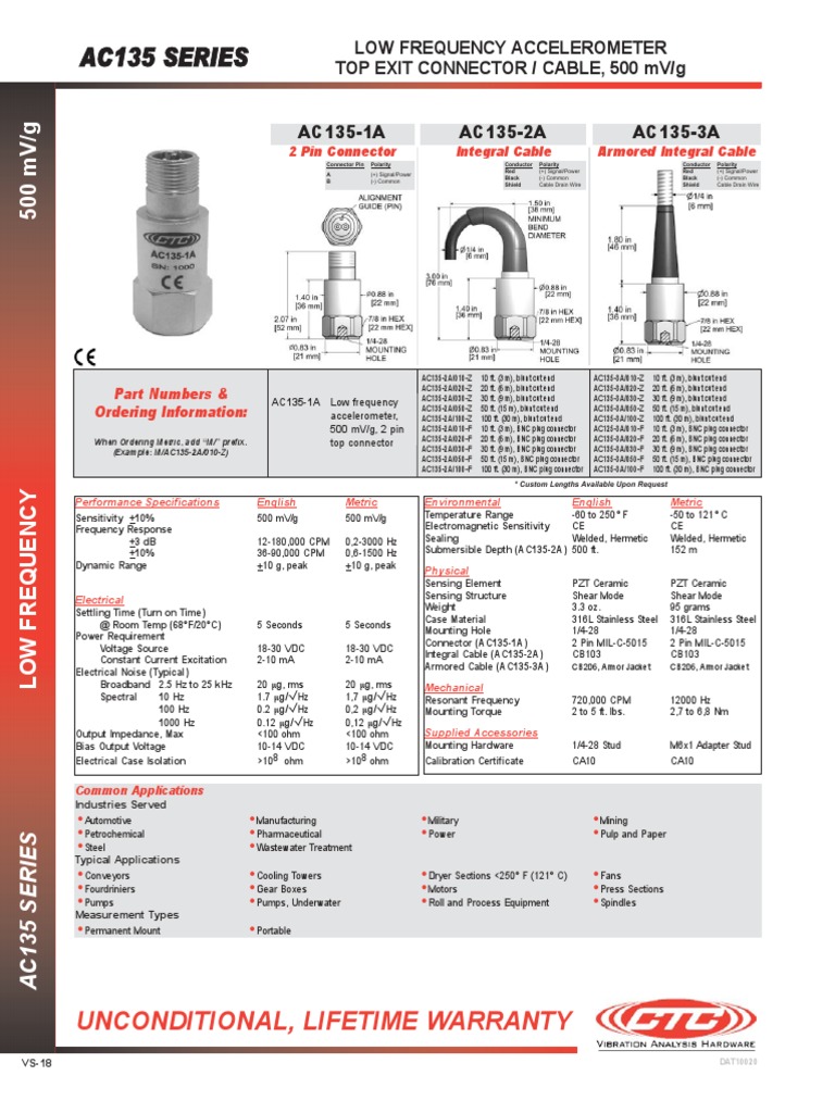 Ac135 Series: Unconditional, Lifetime Warranty | PDF | Electrical ...
