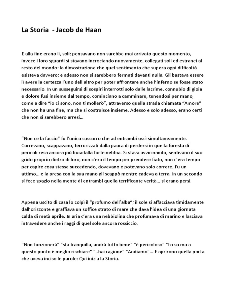 La Storia Jacob de Haan | PDF