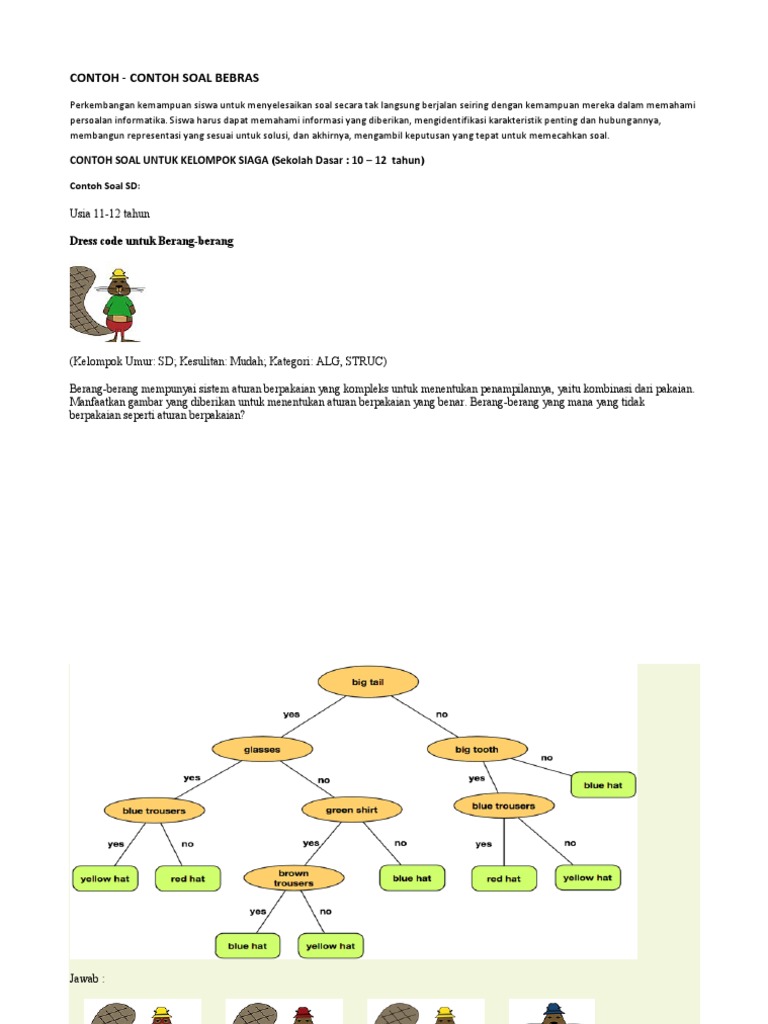 Contoh Soal Bebras | PDF