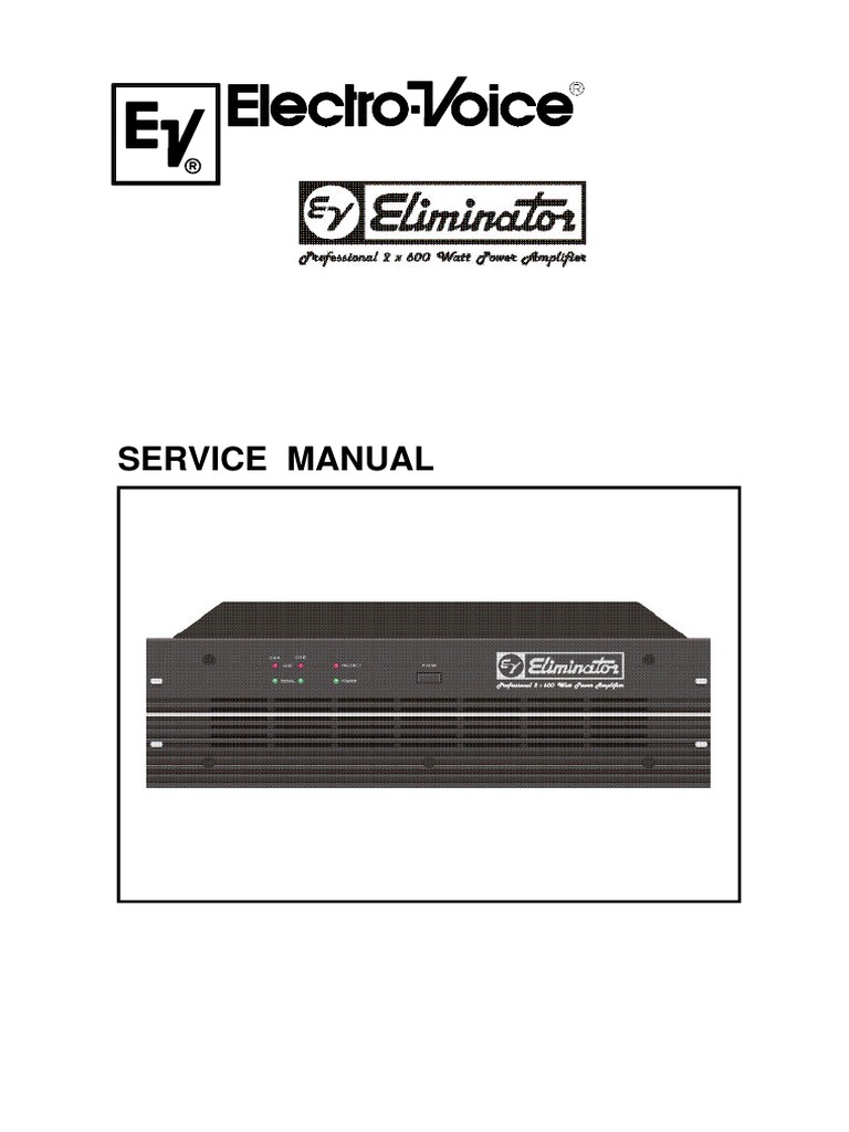 Electro Voice Eliminator | PDF | Amplifier | Decibel