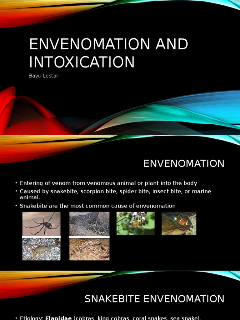 Envenomation and Intoxication | PDF | Diseases And Disorders | Medical ...