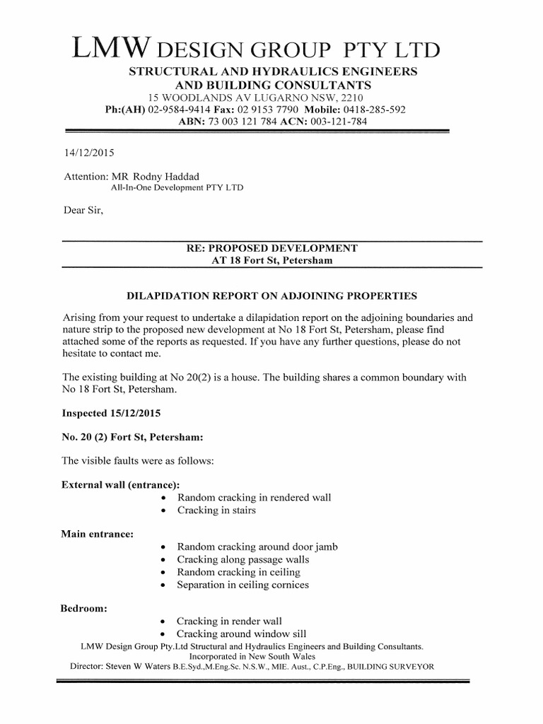 Dilapidation Report | PDF