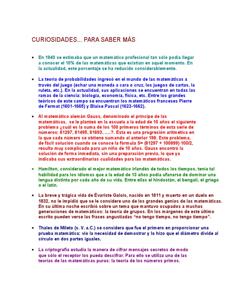 Curiosidades Del Cuerpo Humano Pdf Enseñanza De Matemática