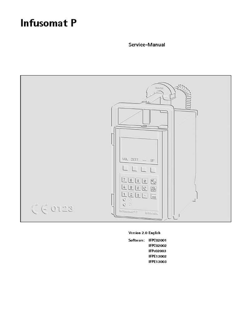 Aun Infusomat P - Service Manual | PDF | Electric Motor | Random Access Memory