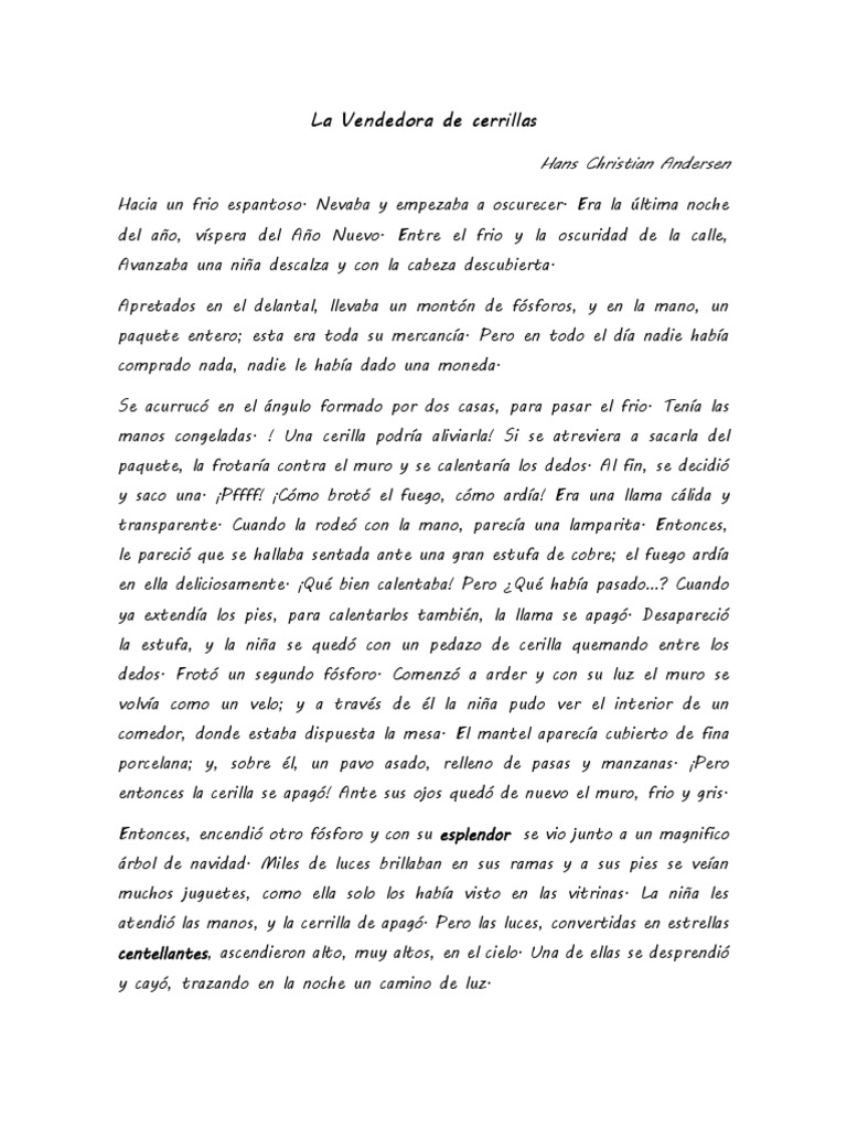 La Vendedora de Cerillas | PDF