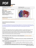 Art-Painting Lesson Plan | PDF | Lesson Plan | Educational Assessment