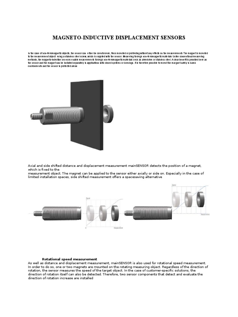 Magneto-Inductive Displacement Sensors: Applications, Advantages, and ...