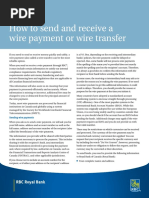 Sending and Receiving Wire Transfers CIBC | PDF | Wire Transfer | Payments