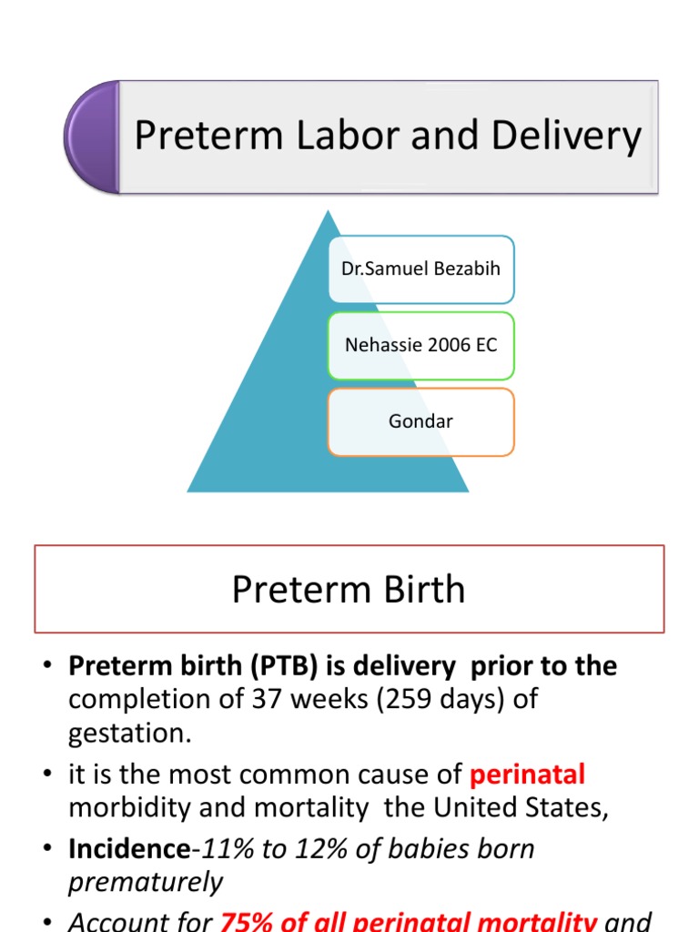Preterm Labor and Delivery | PDF | Preterm Birth | Childbirth