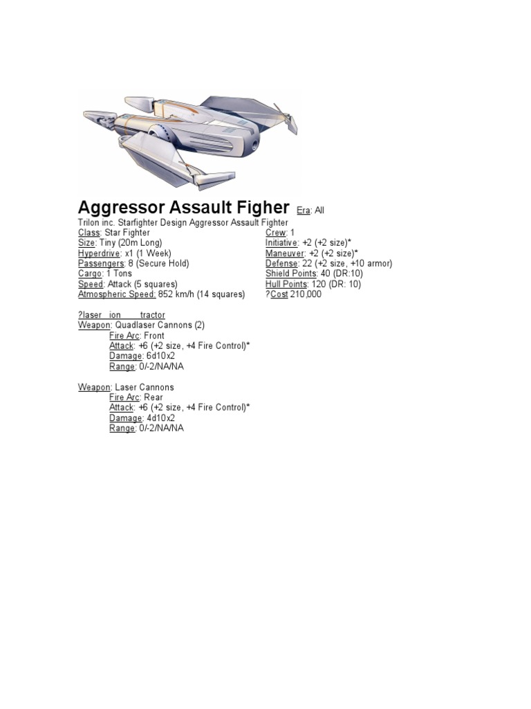 Aggressor Assault Fighter | PDF