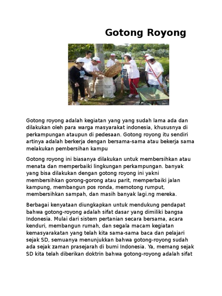 Gotong Royong | PDF