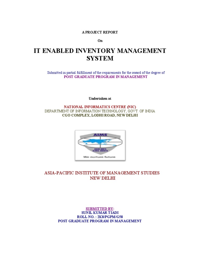Web Based Inventory Management System | PDF | Microsoft Sql Server ...