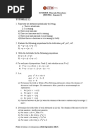 Assignments 1 and 2 Discrete Mathematica | PDF | Mathematical Logic | Logic