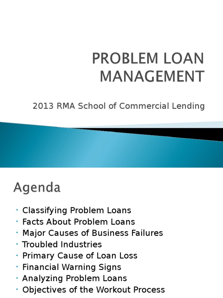 Problem Loan Management Guide | PDF | Loans | Repossession