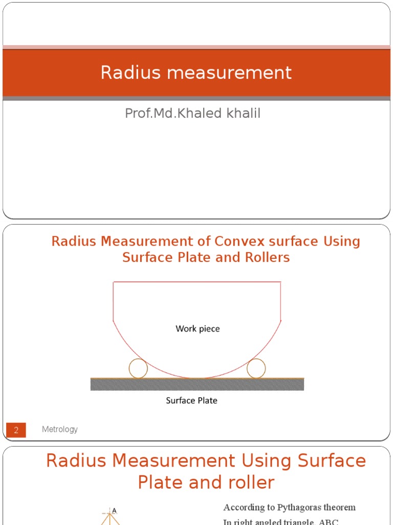 Measuring Radius of Convex Surfaces | PDF | Acceleration | Geometry