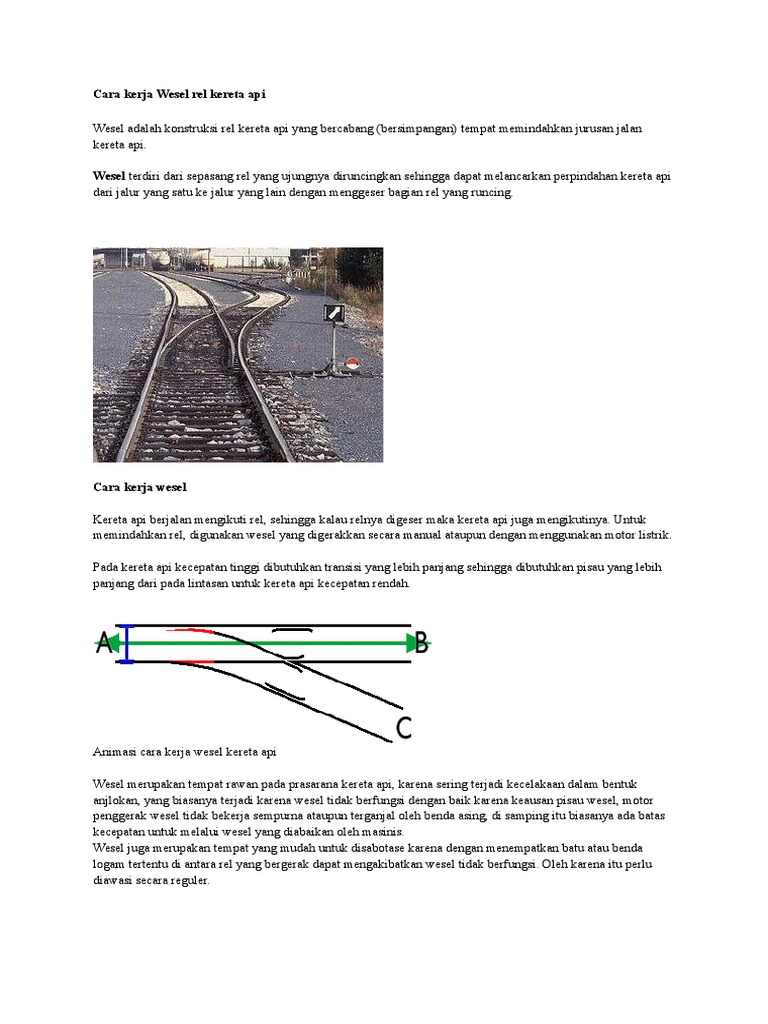 Cara Kerja Wesel Rel Kereta API | PDF