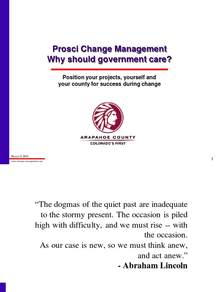 Prosci Change Management | PDF | Change Management | Competence (Human ...