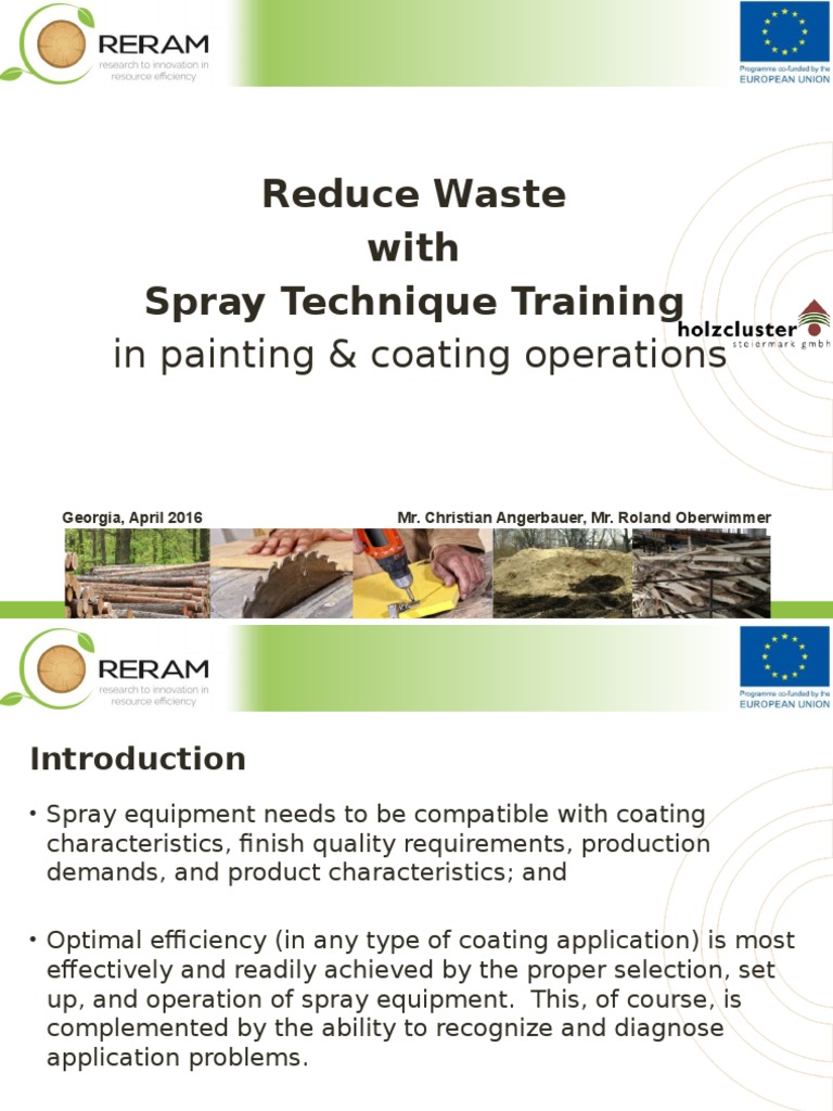 Reduce Waste With Spray Technique Training: in Painting & Coating ...