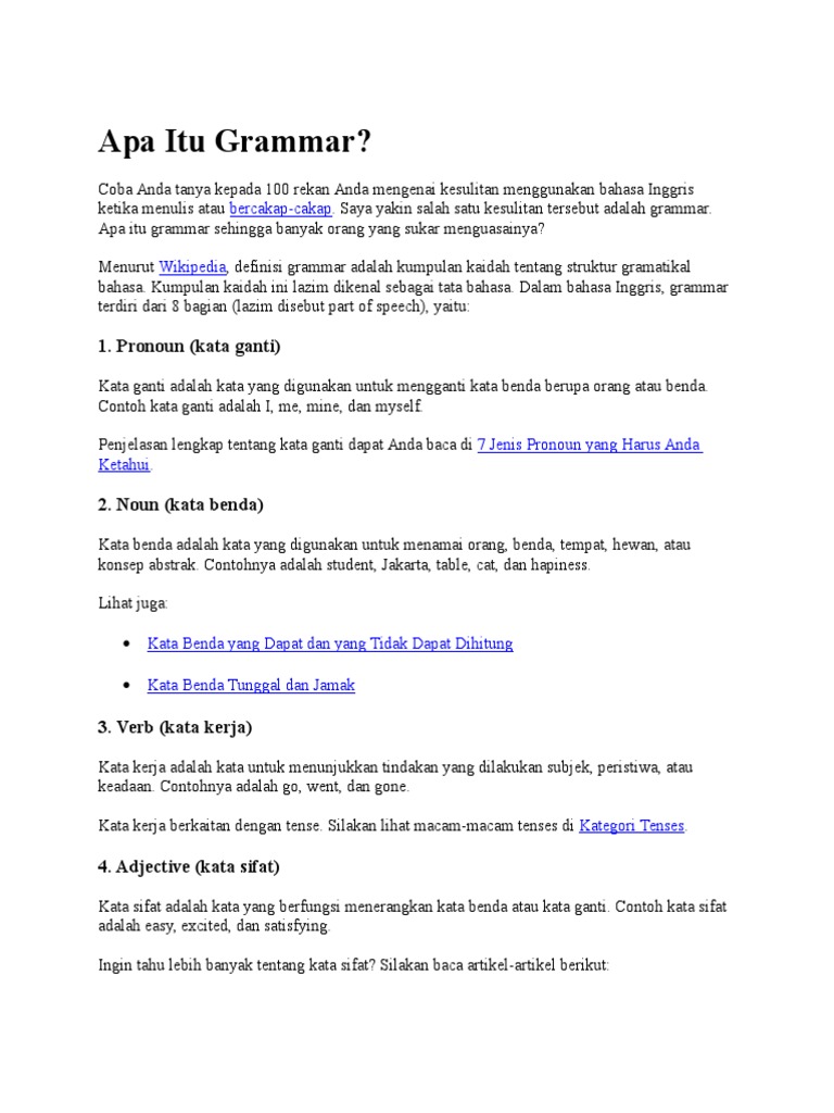 Apa Itu Grammar | PDF