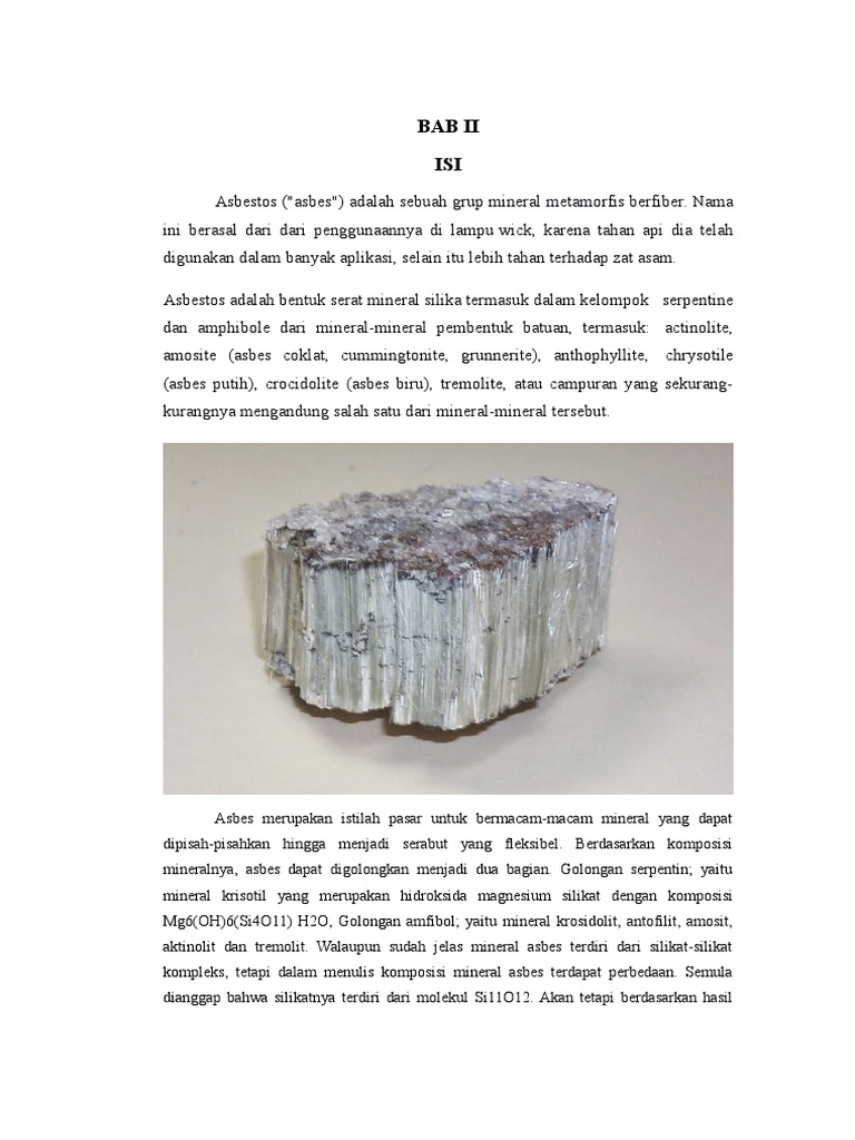 Karakteristik dan Manfaat Asbes | PDF | Seni