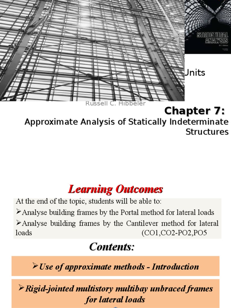 Structural Analysis 7 Edition in SI Units: Approximate Analysis of ...