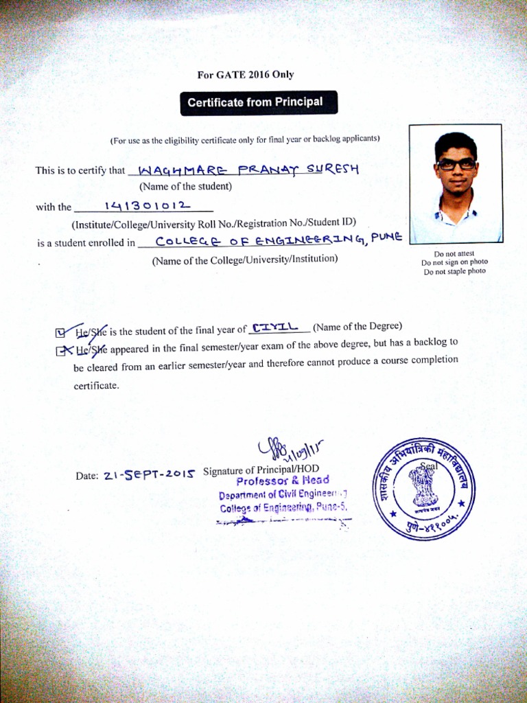 Hod Certificate PDF | PDF