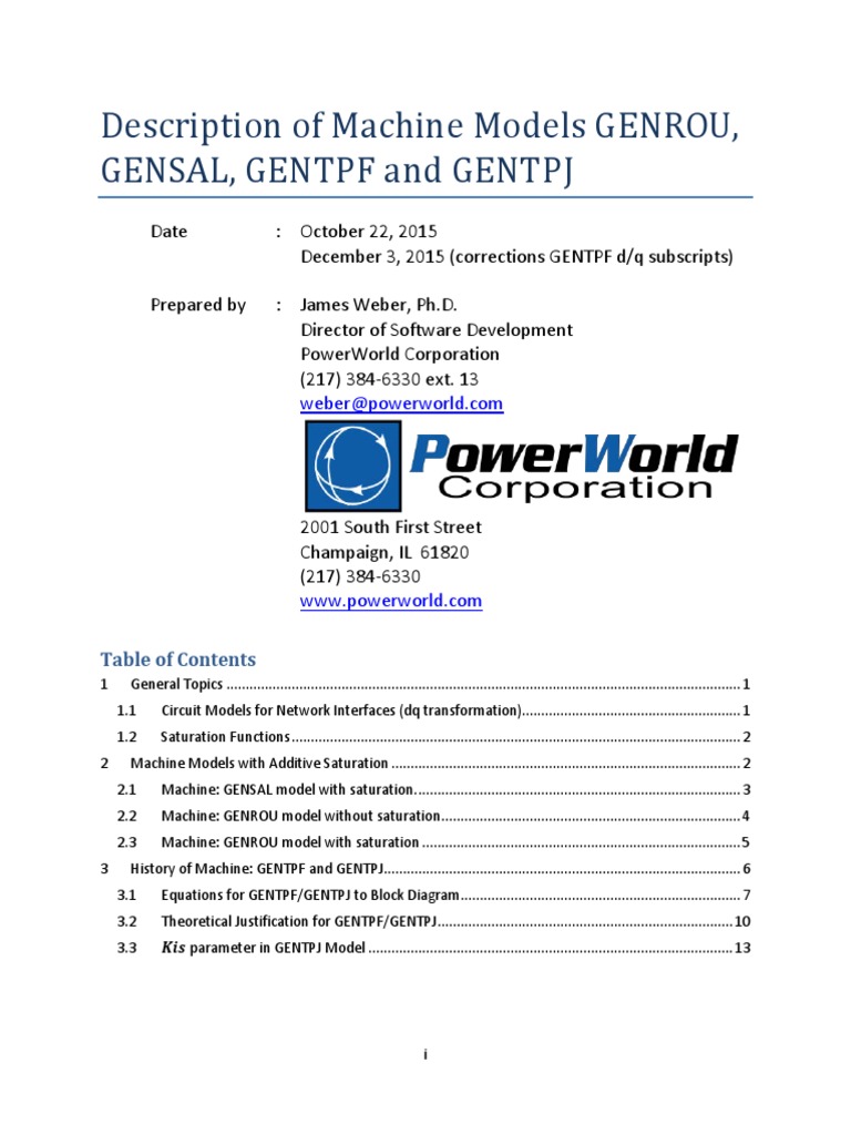 Genrou Gensal Gentpf Gentpj | PDF | Computers | Technology & Engineering