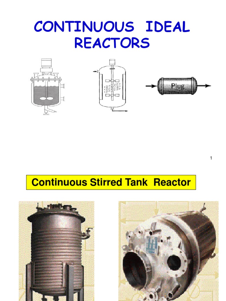 CSTR PFR REACTOR | PDF | Chemical Reactor | Chemical Engineering