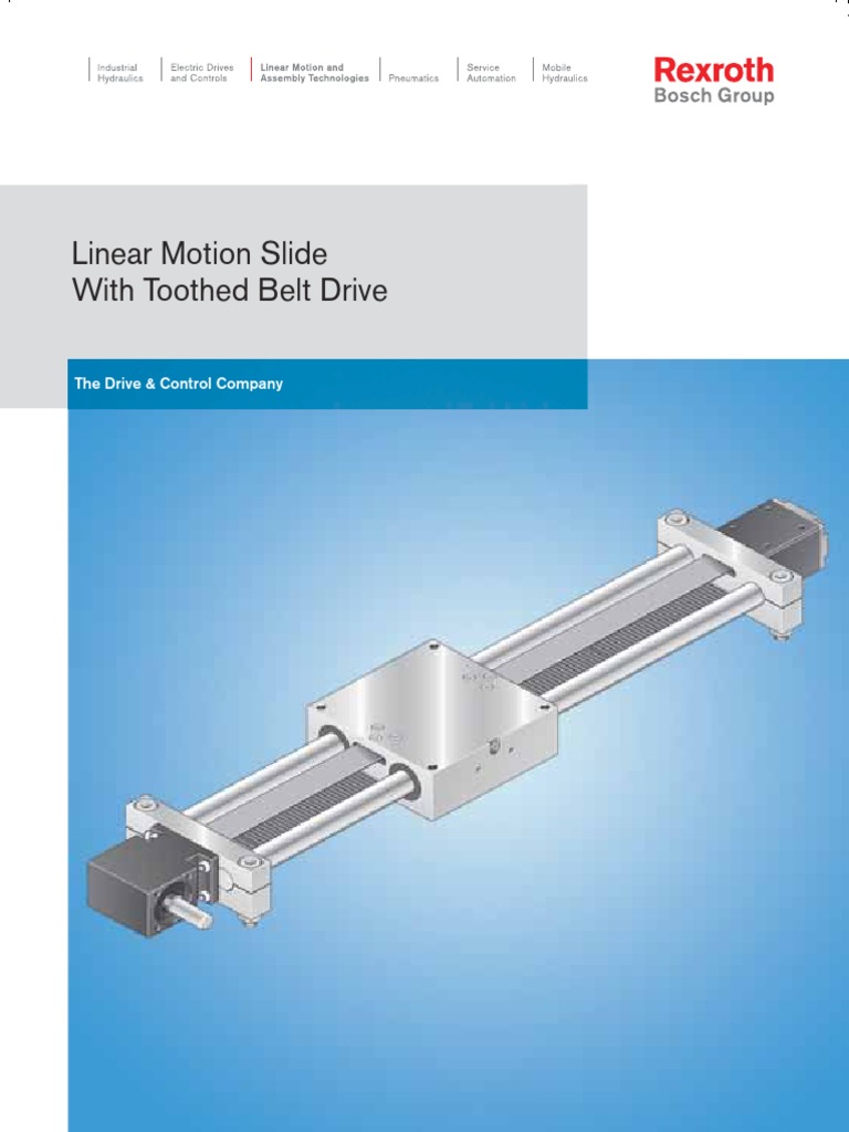 Linear Motion Slide Toothed Belt Drive | PDF | Belt (Mechanical ...