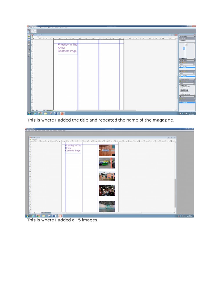 Contents Page Process | PDF