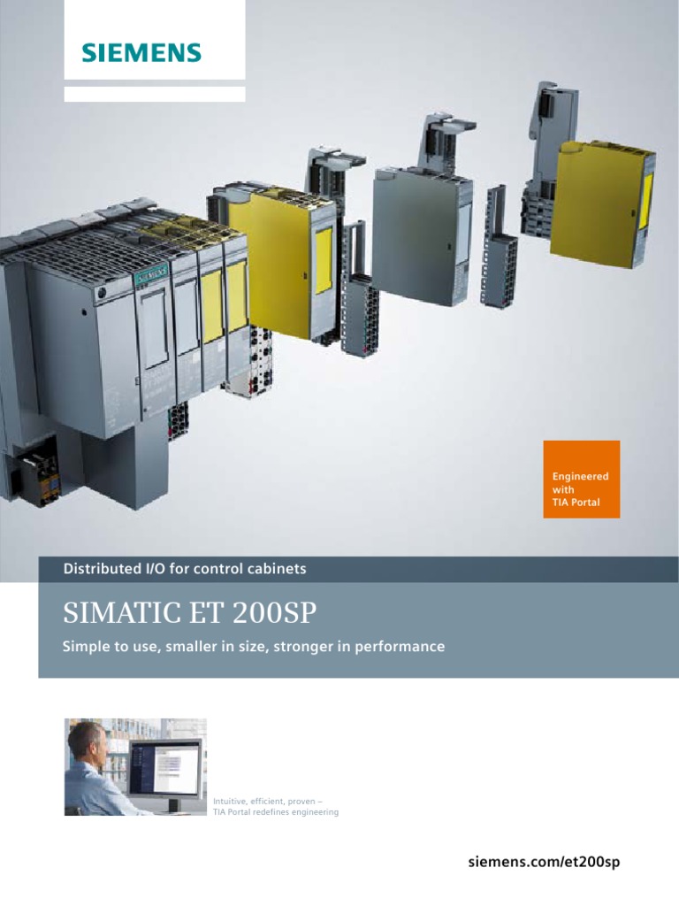 Simatic Et 200Sp: Distributed I/O For Control Cabinets | PDF | Computer ...
