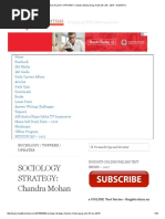 Sociology Optional Toppers Answer Sheet | PDF | Test (Assessment ...