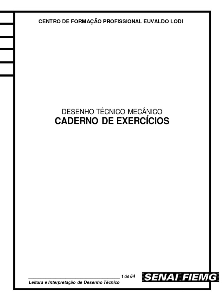 Caderno de Exercícios Desenho Técnico CEDM | PDF | Desenho técnico | Perspectiva (gráficos)